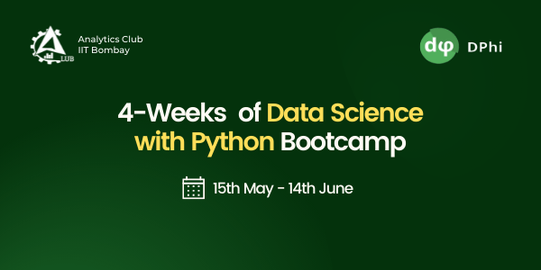 Data Science with Python Bootcamp by Analytics Club IIT Bop | AI Planet (formerly DPhi)